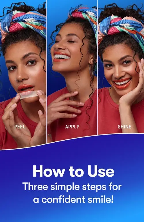 MYSMILE Non-slip Teeth Whitening Strips With Natural Ingredients - 7 Sets