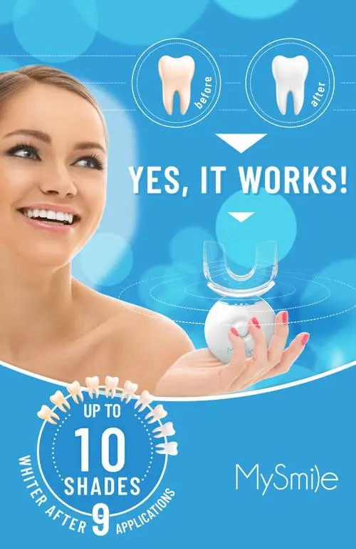 MYSMILE Teeth Whitening Kit With 5 Led Light