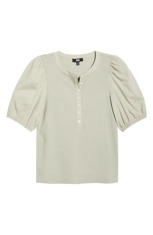 Paige Brandy Puff Sleeve Shirt - Sea Mist