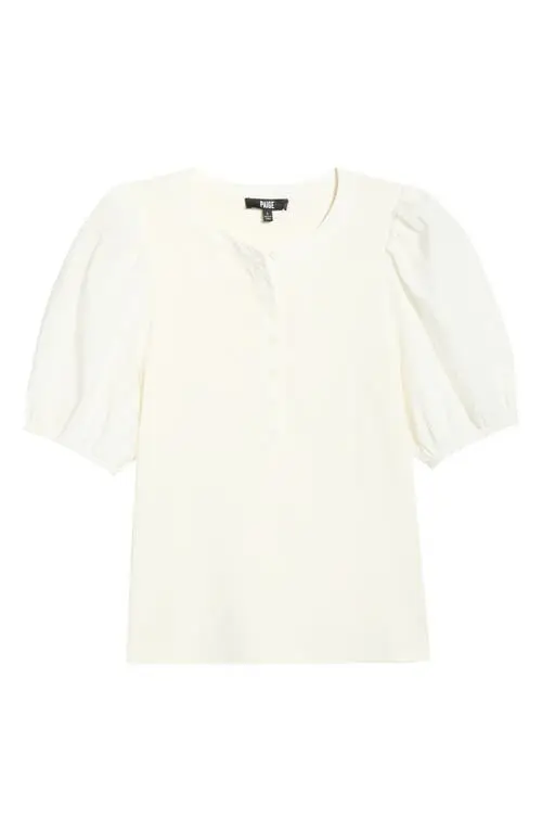 Paige Brandy Puff Sleeve Shirt - White