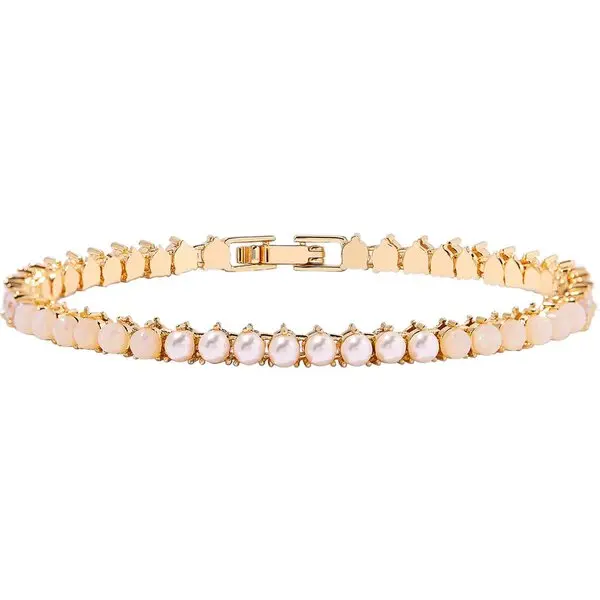 BROOK & YORK Isabella Birthstone Tennis Bracelet - Gold-april