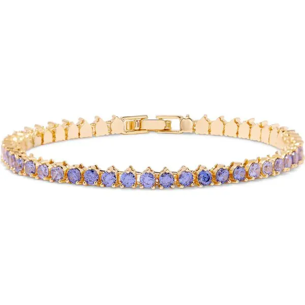 BROOK & YORK Isabella Birthstone Tennis Bracelet - Gold-june