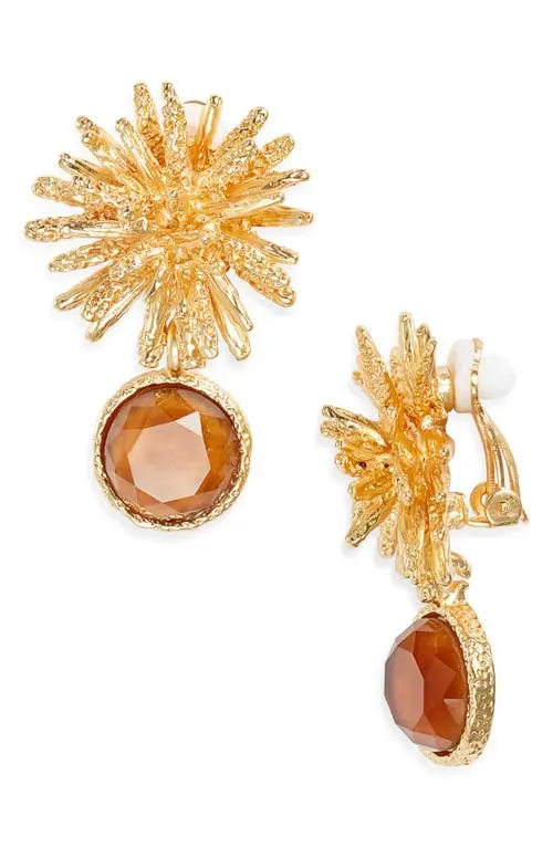 KARINE SULTAN Starburst Clip-on Earrings - Gold