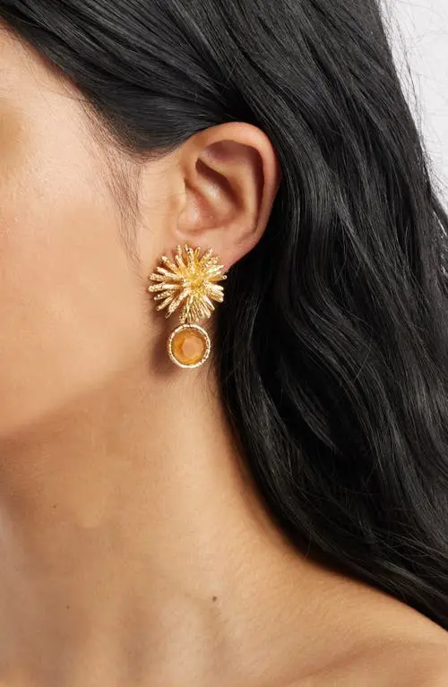 KARINE SULTAN Starburst Clip-on Earrings - Gold