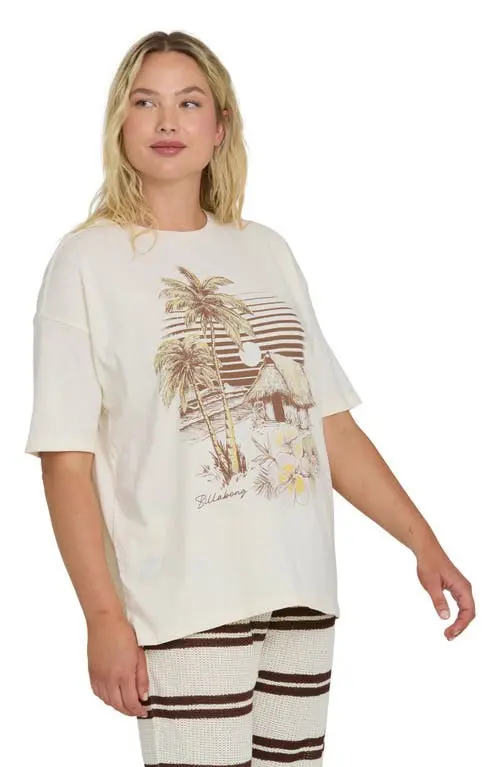 BILLABONG Oversized Cotton Graphic T-shirt