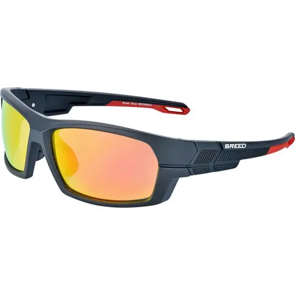BREED Sirus Polarized Sunglasses - Black/orange