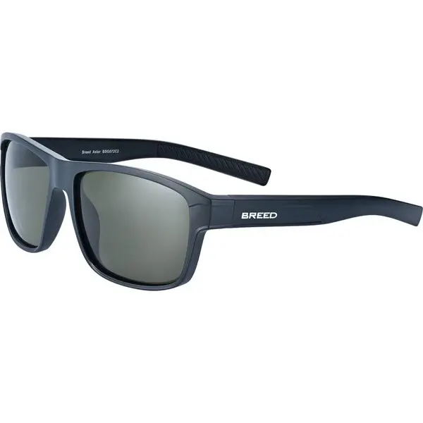 BREED Astor Polarized Sunglasses - Black/green
