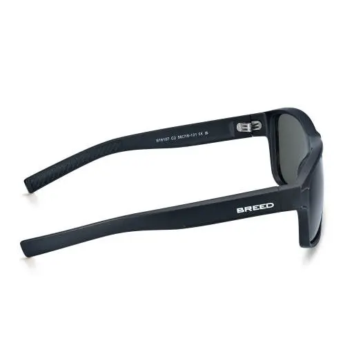 BREED Astor Polarized Sunglasses - Black/green