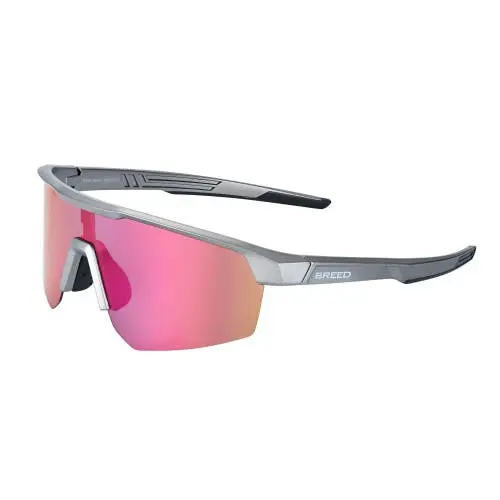 BREED Nyxon Shield Sunglasses - Silver/purple