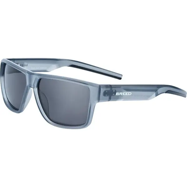 BREED Axion Polarized Square Frame Sunglasses - Grey/grey