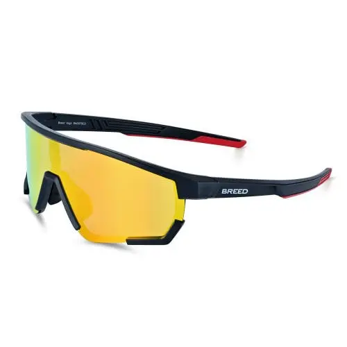 BREED Vega Polarized Sunglasses - Black/orange