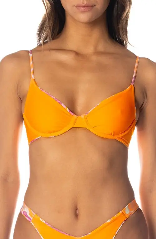 MAAJI Flamingo Glow Dainty Reversible Underwire Bikini Top