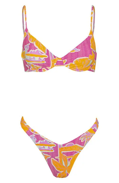 MAAJI Flamingo Glow Dainty Reversible Underwire Bikini Top
