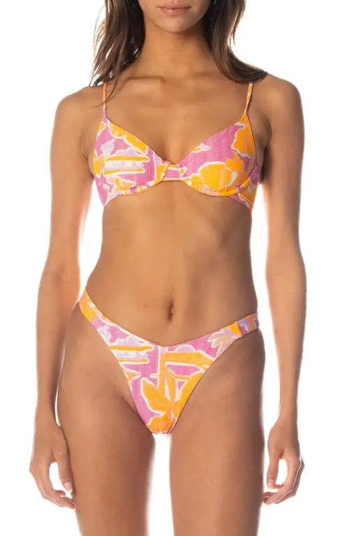 MAAJI Flamingo Glow Dainty Reversible Underwire Bikini Top