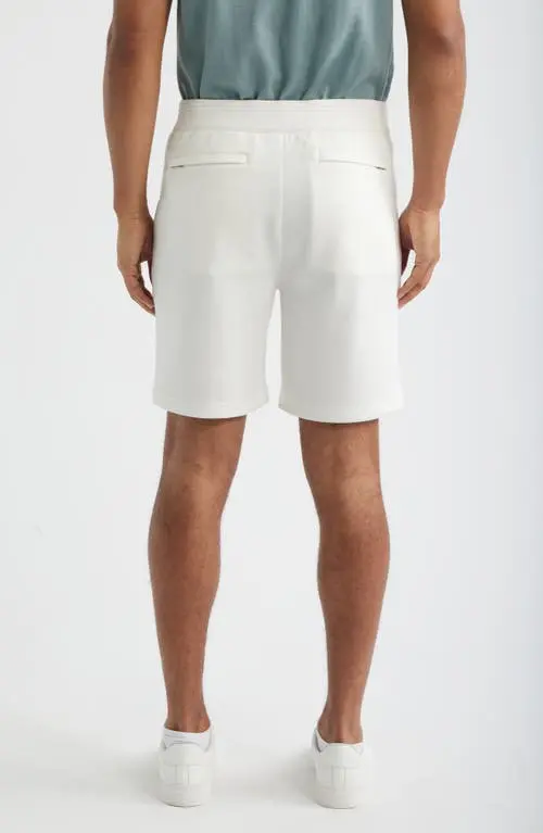 Bugatchi Soft Touch Pintuck Shorts - Chalk