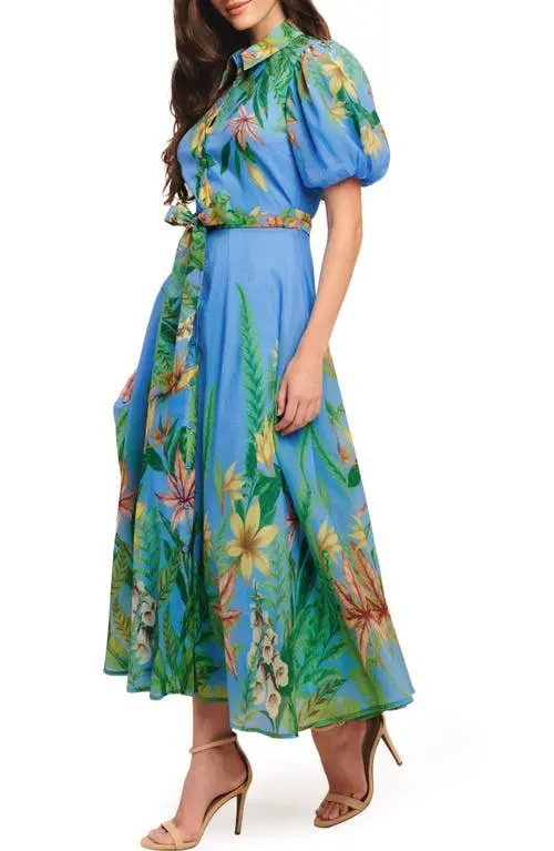 FLYING TOMATO Floral Shirtdress