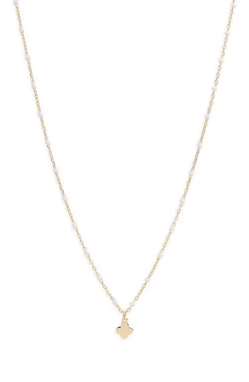 Argento Vivo Clover Pendant Necklace - Gold