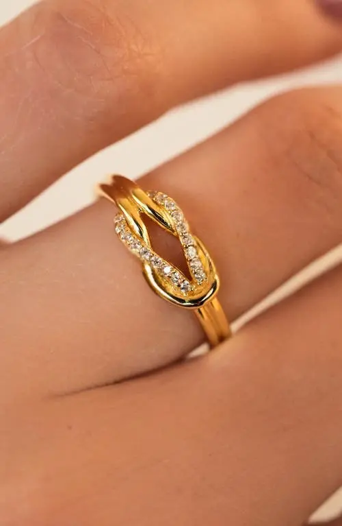 Argento Vivo Love Knot Pavé Ring