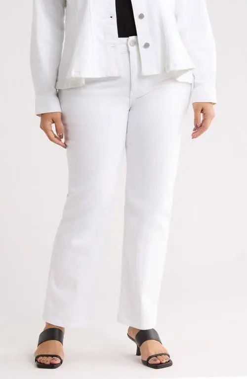 LIVERPOOL Kennedy Straight Leg Jeans - Bright White