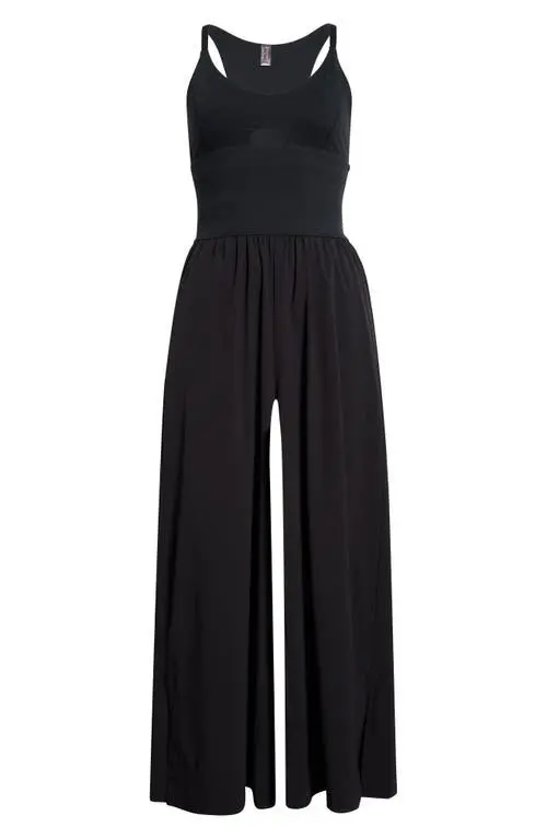 Free People Renewal Waves Jumpsuit - Black