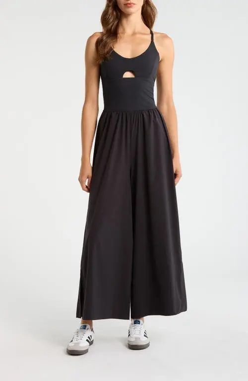 Free People Renewal Waves Jumpsuit - Black