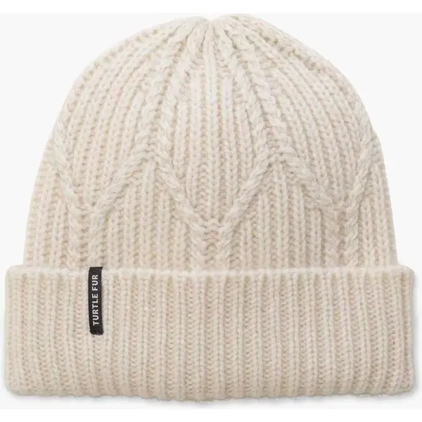 Turtle Fur Yak Wool Sully Beanie - White