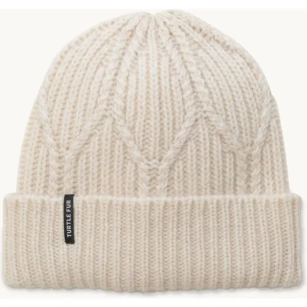 Turtle Fur Yak Wool Sully Beanie - White
