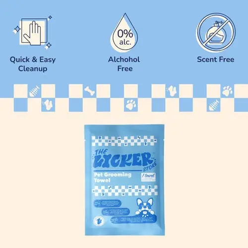 THE LICKER STORE Dog Bath And Grooming Towelssoft & Ultra-absorbent - 3 Count