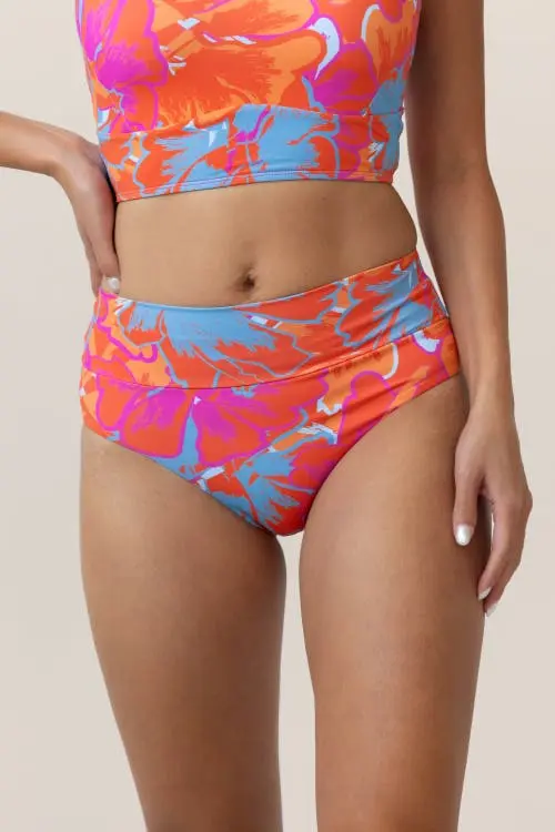 NANI Seamless Mid-rise Bikini Bottom - Hanalei