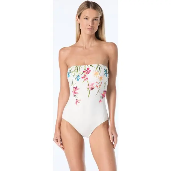 Vince Camuto Bandeau One-piece Swimsuit - Ivory