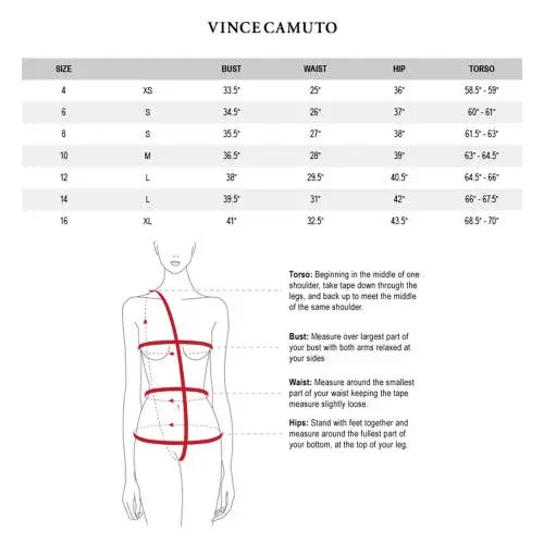 Vince Camuto Wrap Front Bra Swim Top