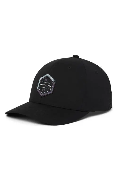 Travis Mathew Word Of Mouth Snapback Baseball Cap - Black