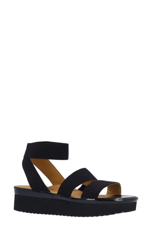 L'AMOUR DES PIEDS Avaleena Ankle Strap Sandal - Black