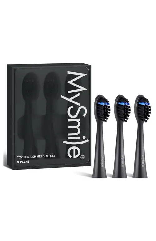 MYSMILE Dy156 Electric Toothbrush Replacement Heads - Black