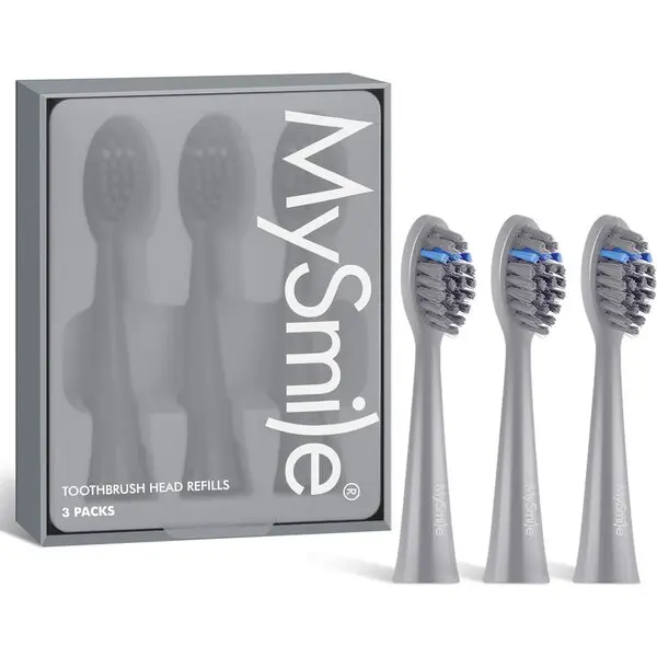 MYSMILE Dy156 Electric Toothbrush Replacement Heads - Grey