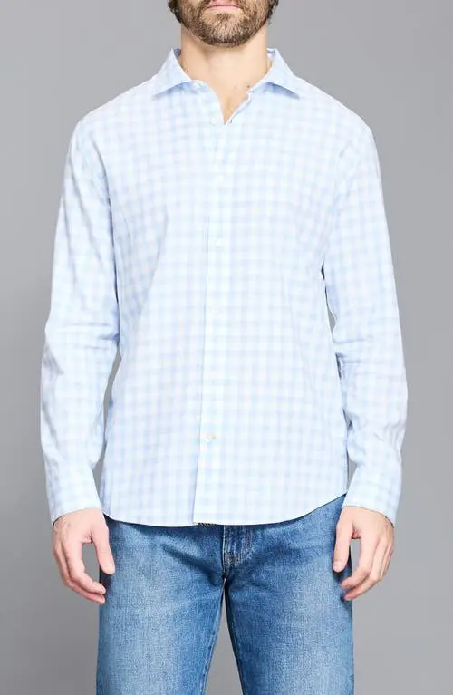 Billy Reid Hutcheson Plaid Button-up Sport Shirt - Light Blue/white