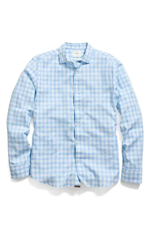 Billy Reid Hutcheson Plaid Button-up Sport Shirt - Light Blue/white
