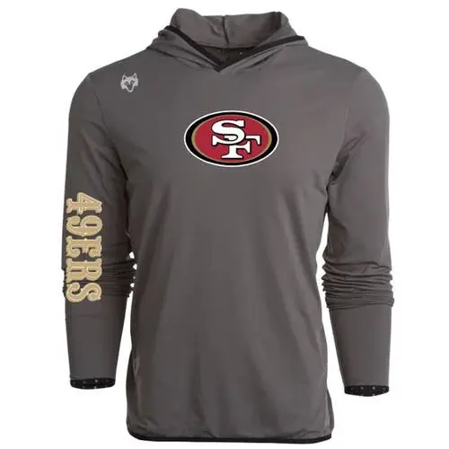 Greyson Clothiers San Francisco 49ers Long Sleeve Hoodie T-shirt - Gray