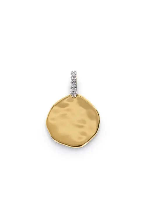 Monica Vinader Siren Diamond Coin Pendant - 18k Gold Vermeil/diamond