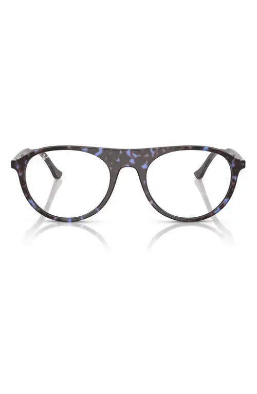 Ray-ban 53mm Square Optical Glasses - Blue Havana