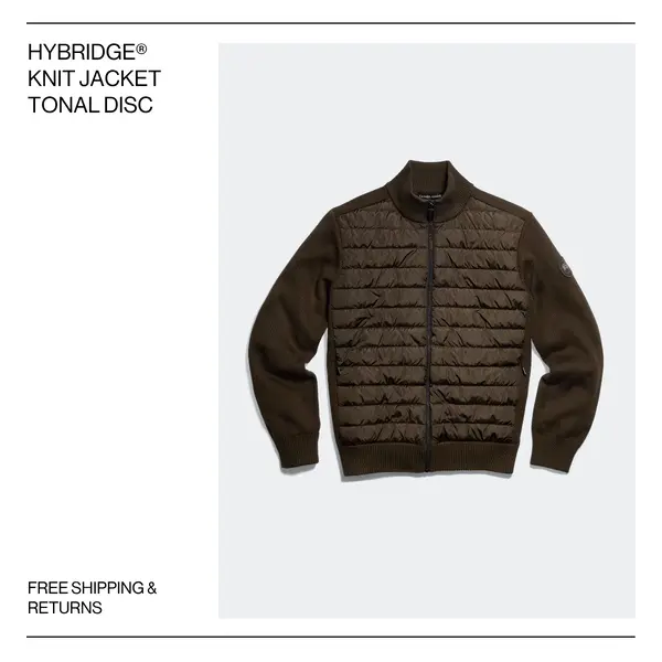 Canada Goose Hybridge Knit Jacket Tonal Disc - Terra