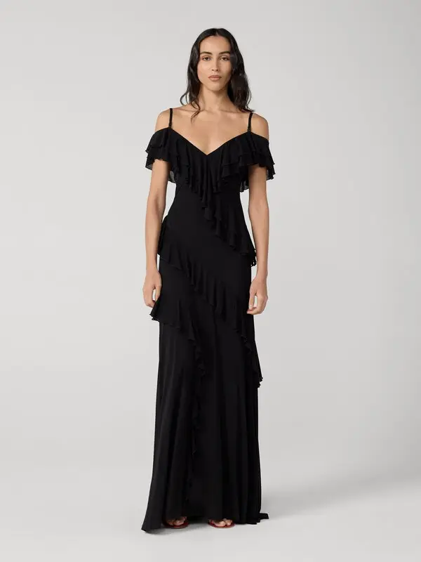 Diane Von Furstenberg Sofia Ruffle Maxi Dress