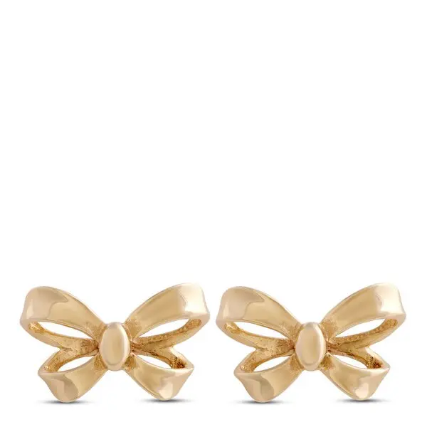 Benbridge Baby Bow Stud Earrings - Yg