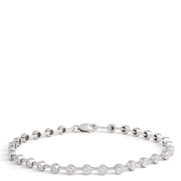 Benbridge Bezel Set Diamond Tennis Bracelet - H-j