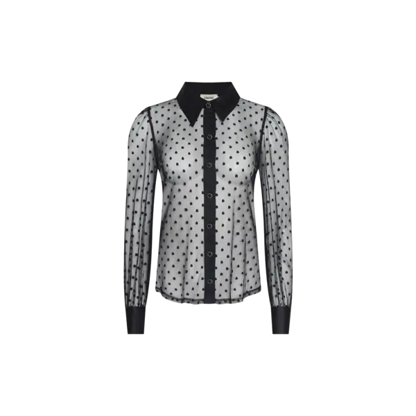 L'Agence Sophie Long-sleeved Blouse - Black