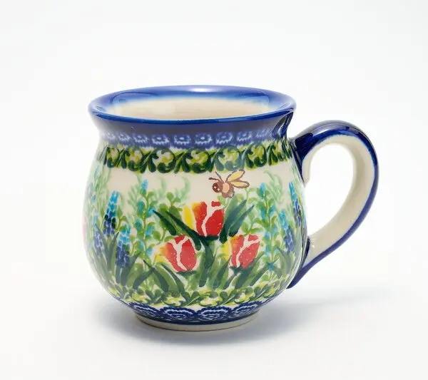 LIDIA'S POLISH POTTERY 12-oz Bubble Mug - One-color