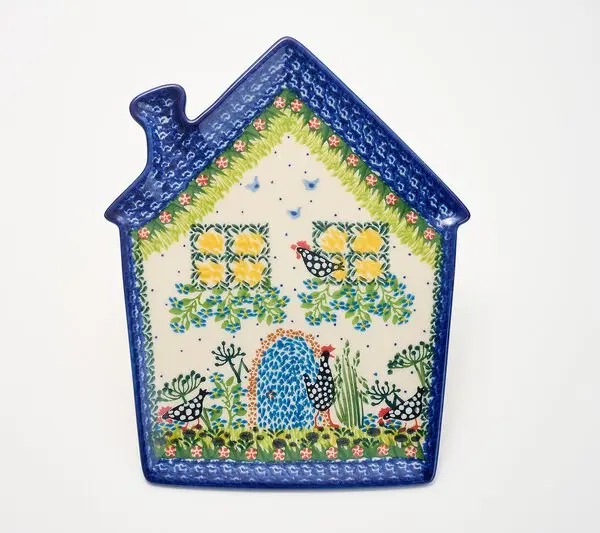 LIDIA'S POLISH POTTERY House Plate - One-color