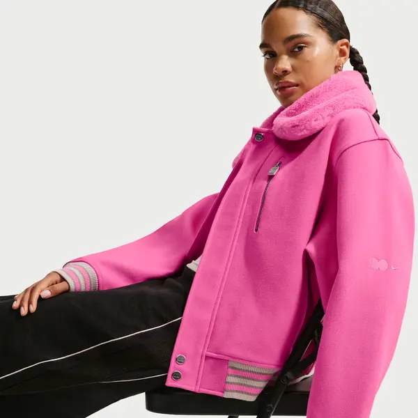 Nike Naomi Osaka Varsity Wool Jacket In Pink - 35% Off | Editorialist