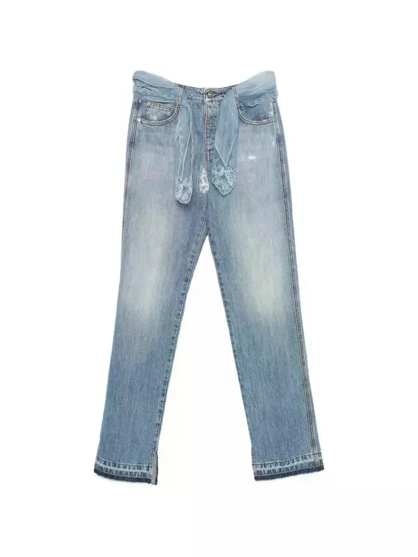 Ermanno Scervino Lace-belted Jeans