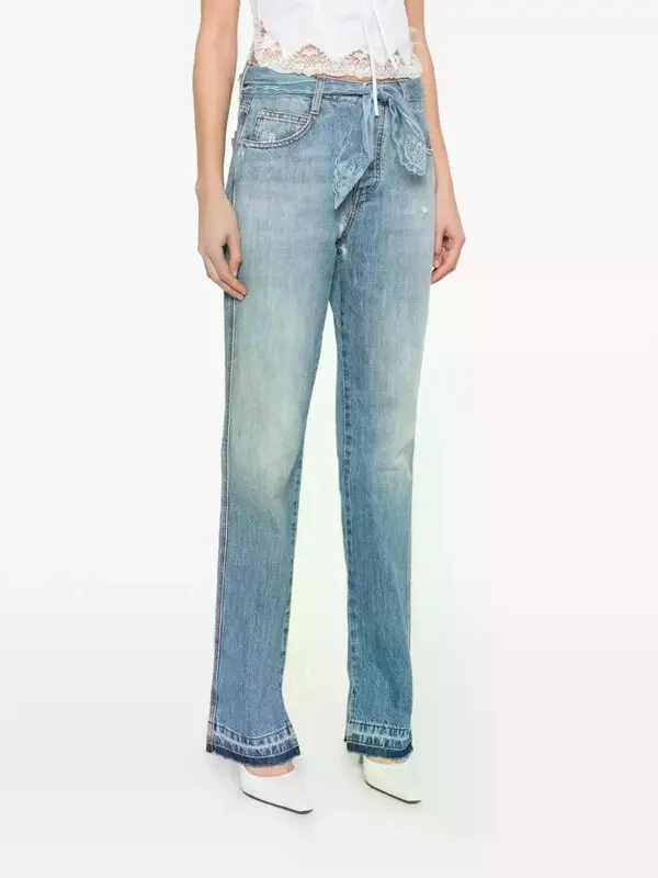 Ermanno Scervino Lace-belted Jeans